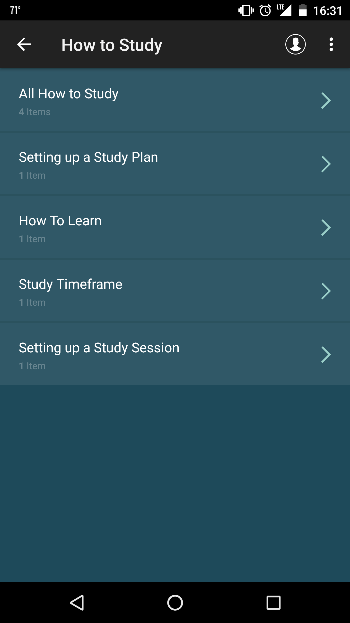 Manhattan Prep GMAT Android App - How to Study Screen | GMAT